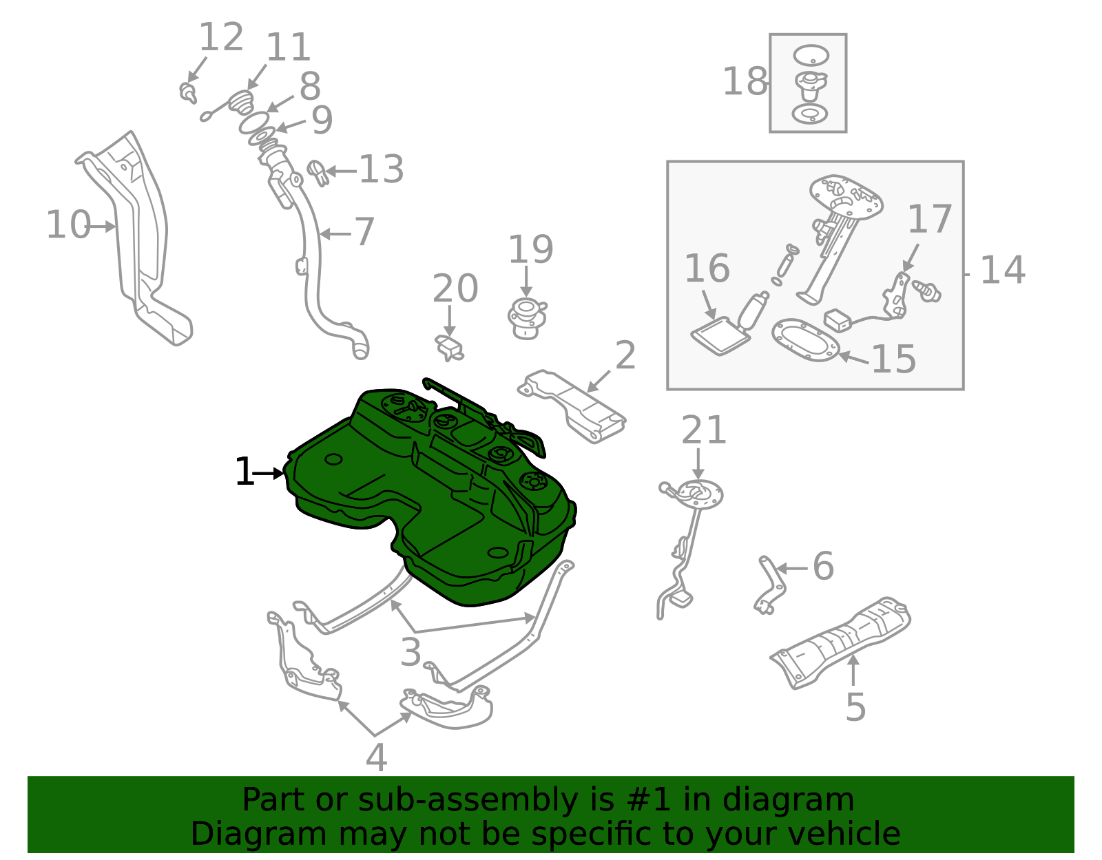 42012SA053 - Fuel Tank | Subaru Parts HQ