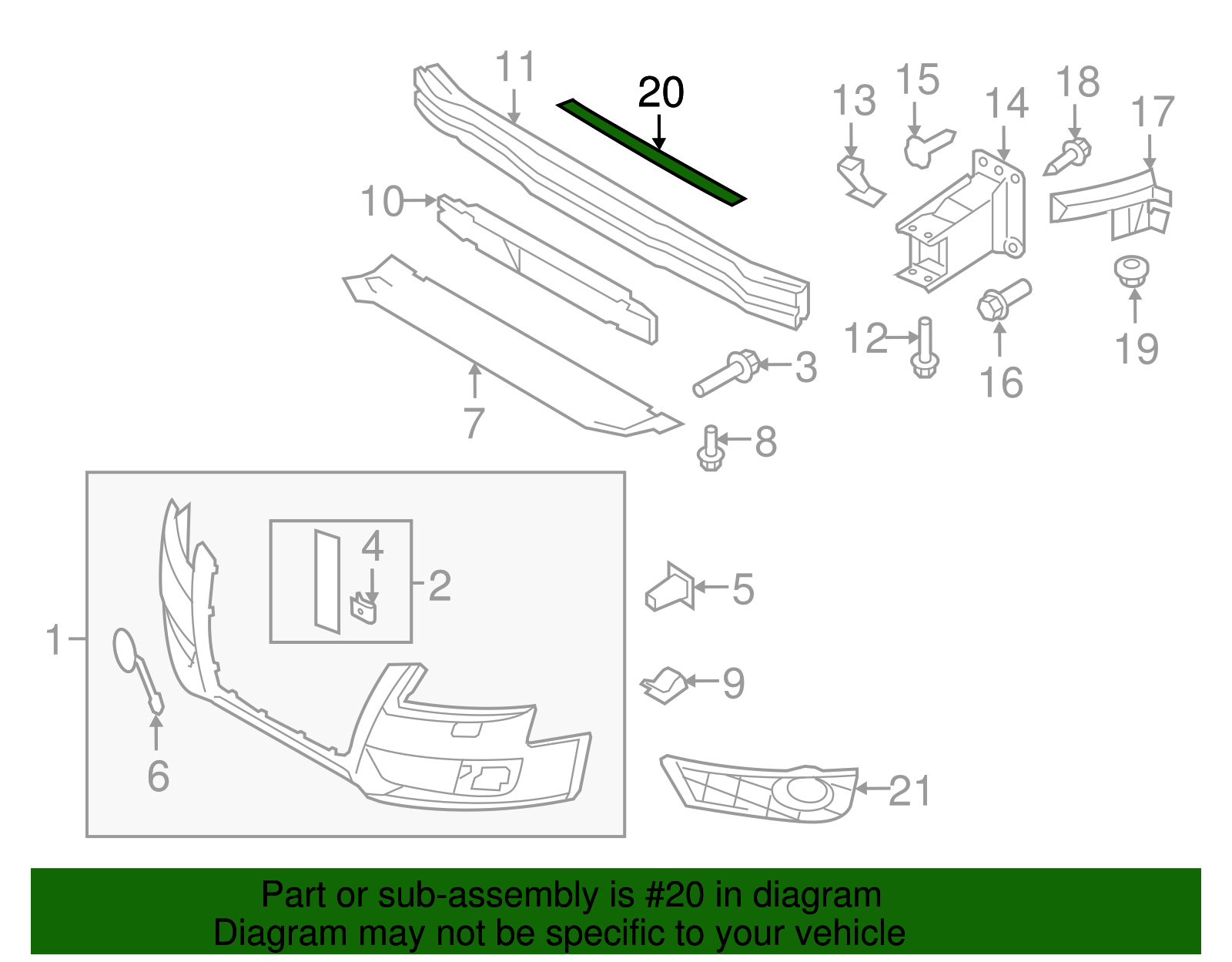 8T0-807-217-A-01C - Bumper Cover Spacer Panel 2008-2012 Audi | Audi OEM ...