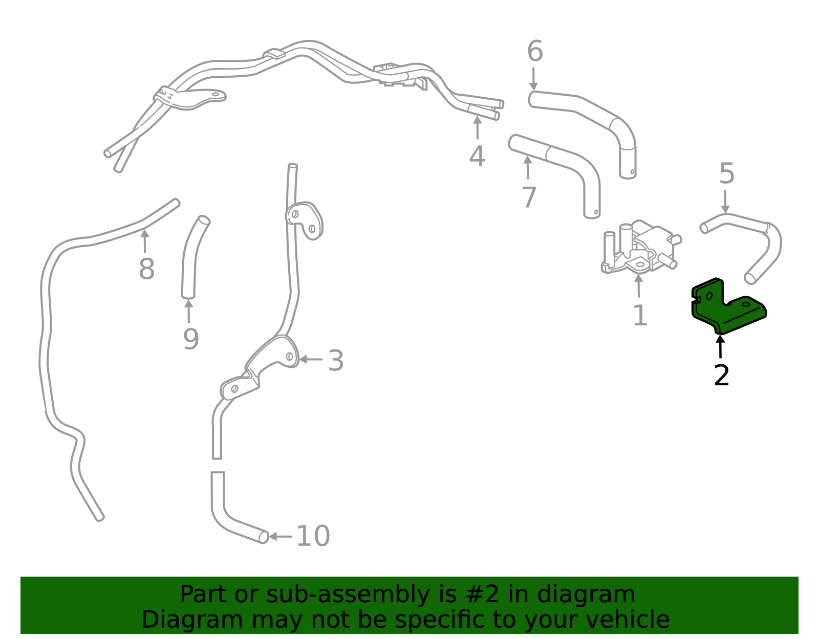 36186-5BF-A00 - 2019-2024 Honda Civic - Bracket Air Bypass Valve ...