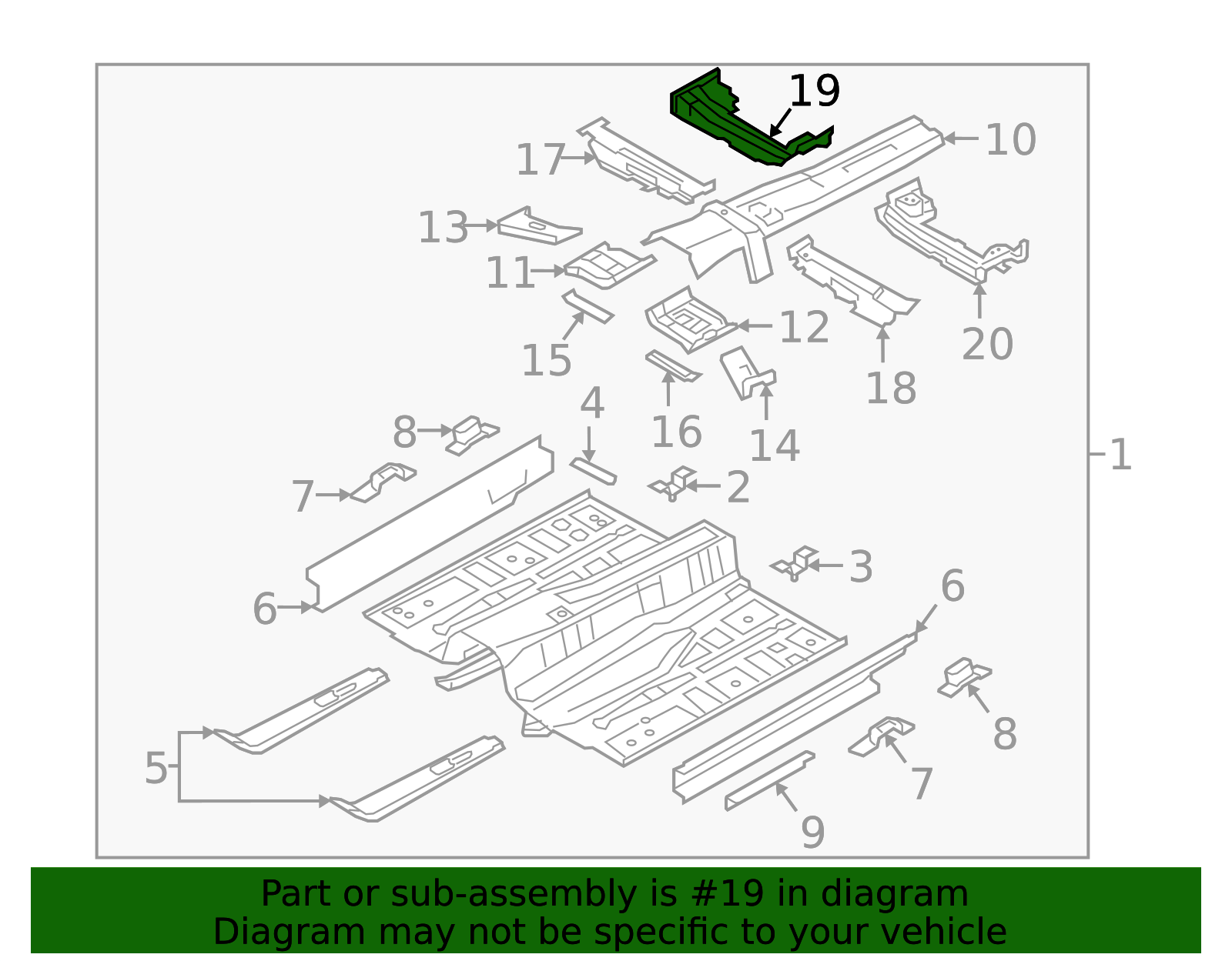 65185-D2500 - High-Quality Seat Track Reinforcement for 2020-2022 ...