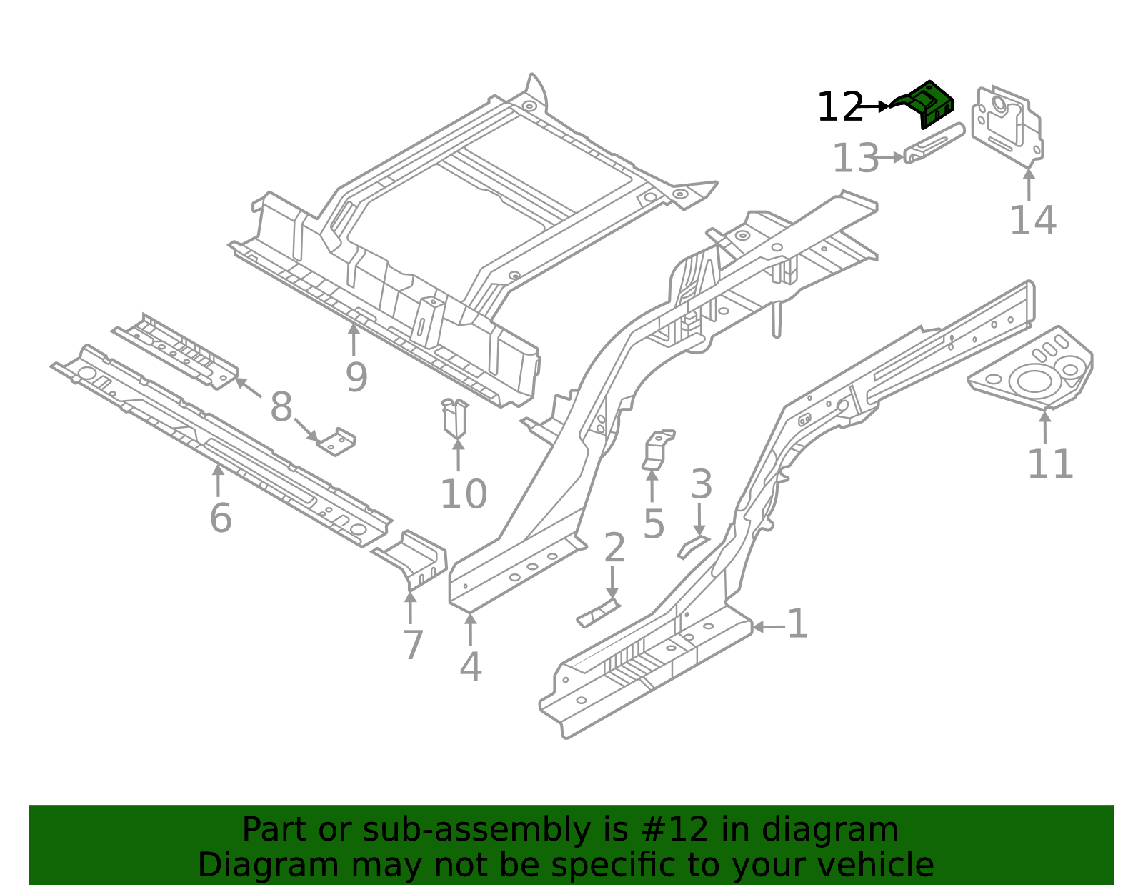 65652-CV000 - Rear Extension 2022-2025 Kia EV6 | Kia.Parts Store