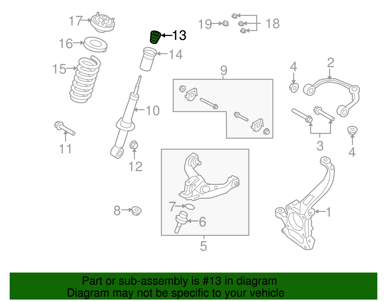 EL3Z-18124-A - 2014 Ford F-150 Shock Absorber - Motorcraft (ASH-24559 ...
