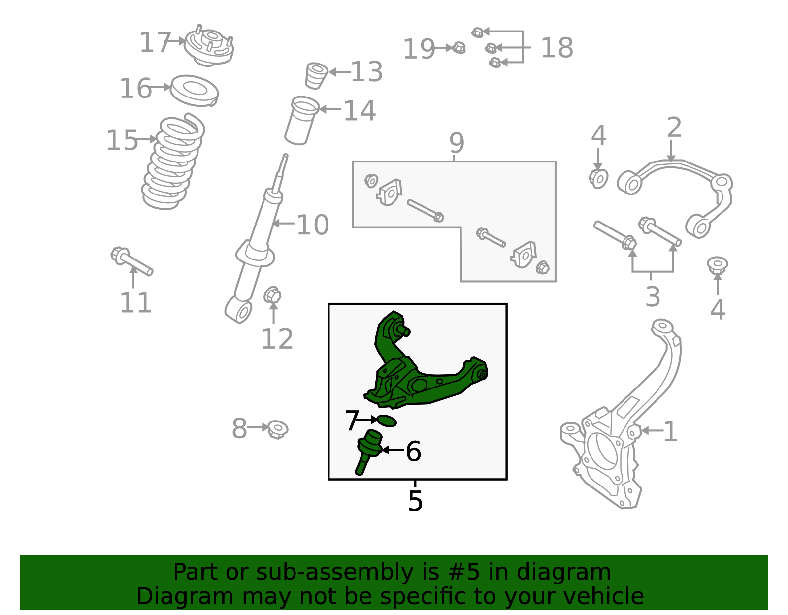 2014 Ford F-150 Lower Control Arm EL3Z-3078-A | OEM Parts Online