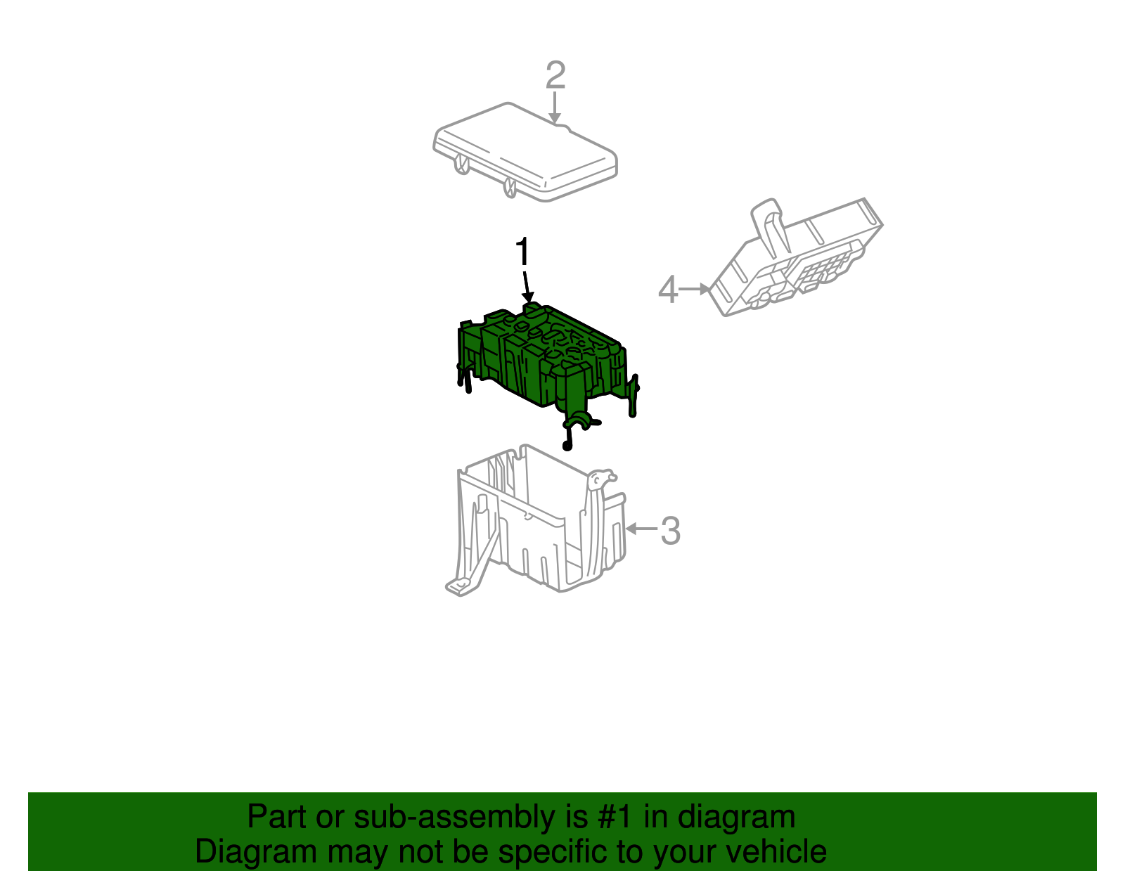 82741-04020 - Fuse & Relay Box - 2005-2015 Toyota Tacoma | Nucar Toyota ...
