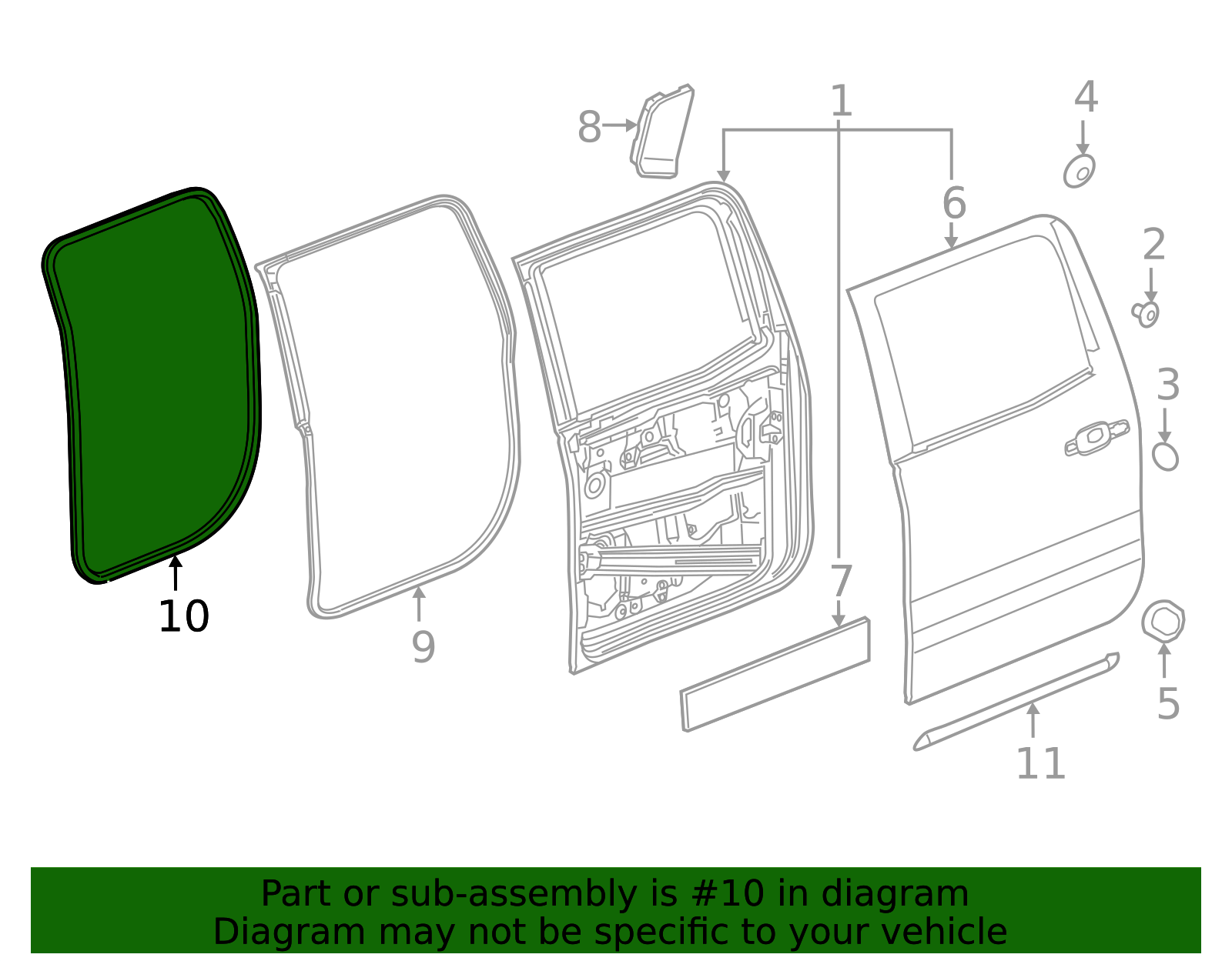 2019-2025 GM Rear Side Door Weatherstrip 84237252 | Shop Matick Parts