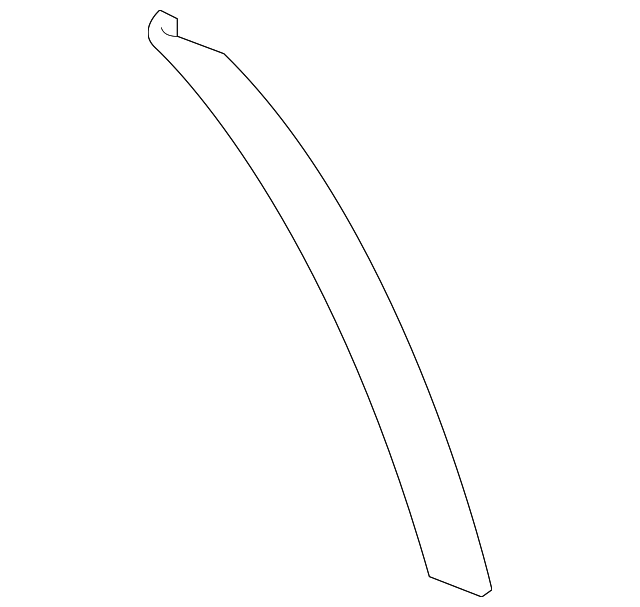 7407A680 - Mitsubishi Wheel Opening Molding 2015-2020 Mitsubishi ...