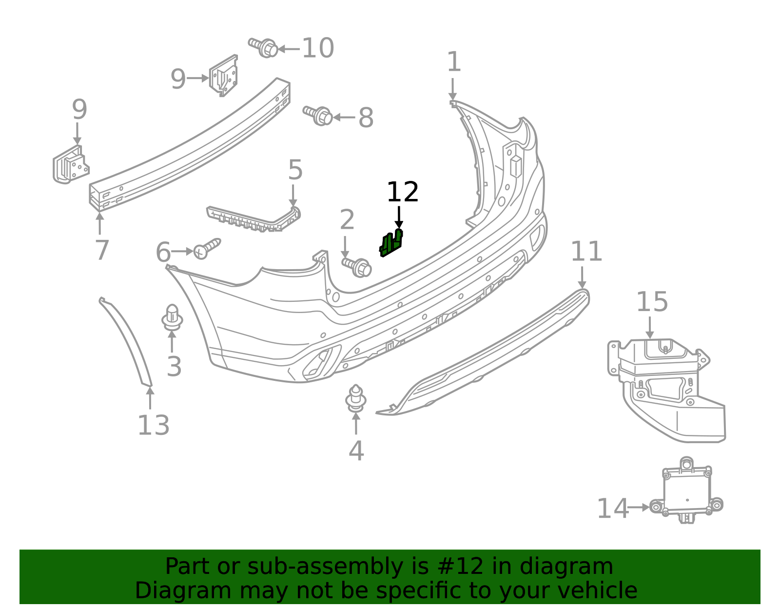 24200W000P - Bumper Cover Clip Official Mitsubishi Motors Parts Store