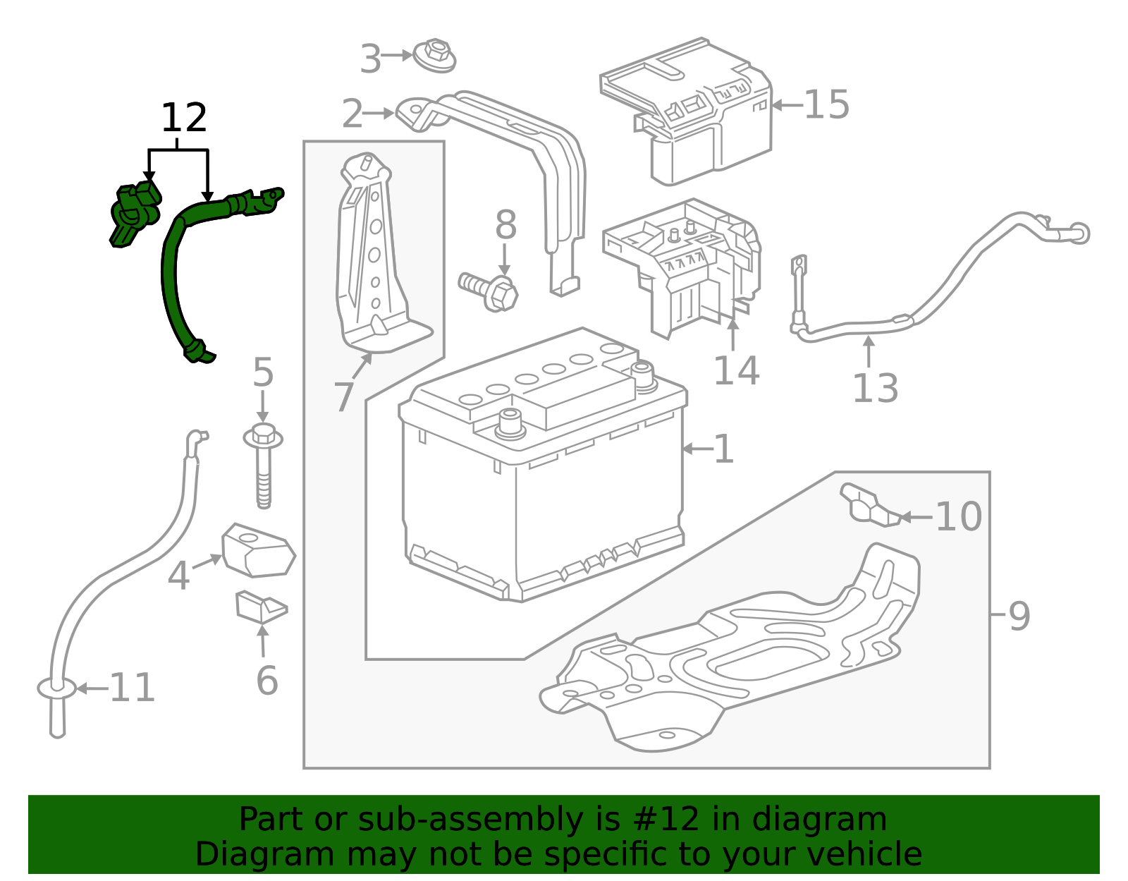 23280355 - 2016-2019 Chevrolet Malibu - Negative Battery Cable ...