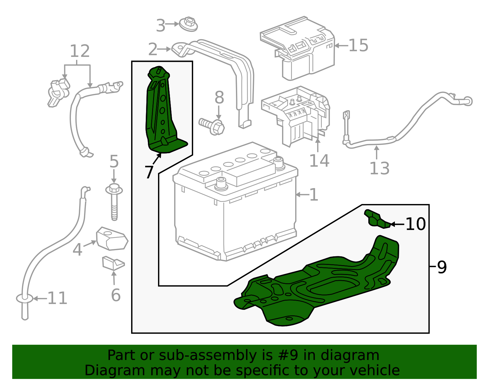 23347541 - 2016-2020 GM - Battery Auxiliary Tray | Partners Chevy