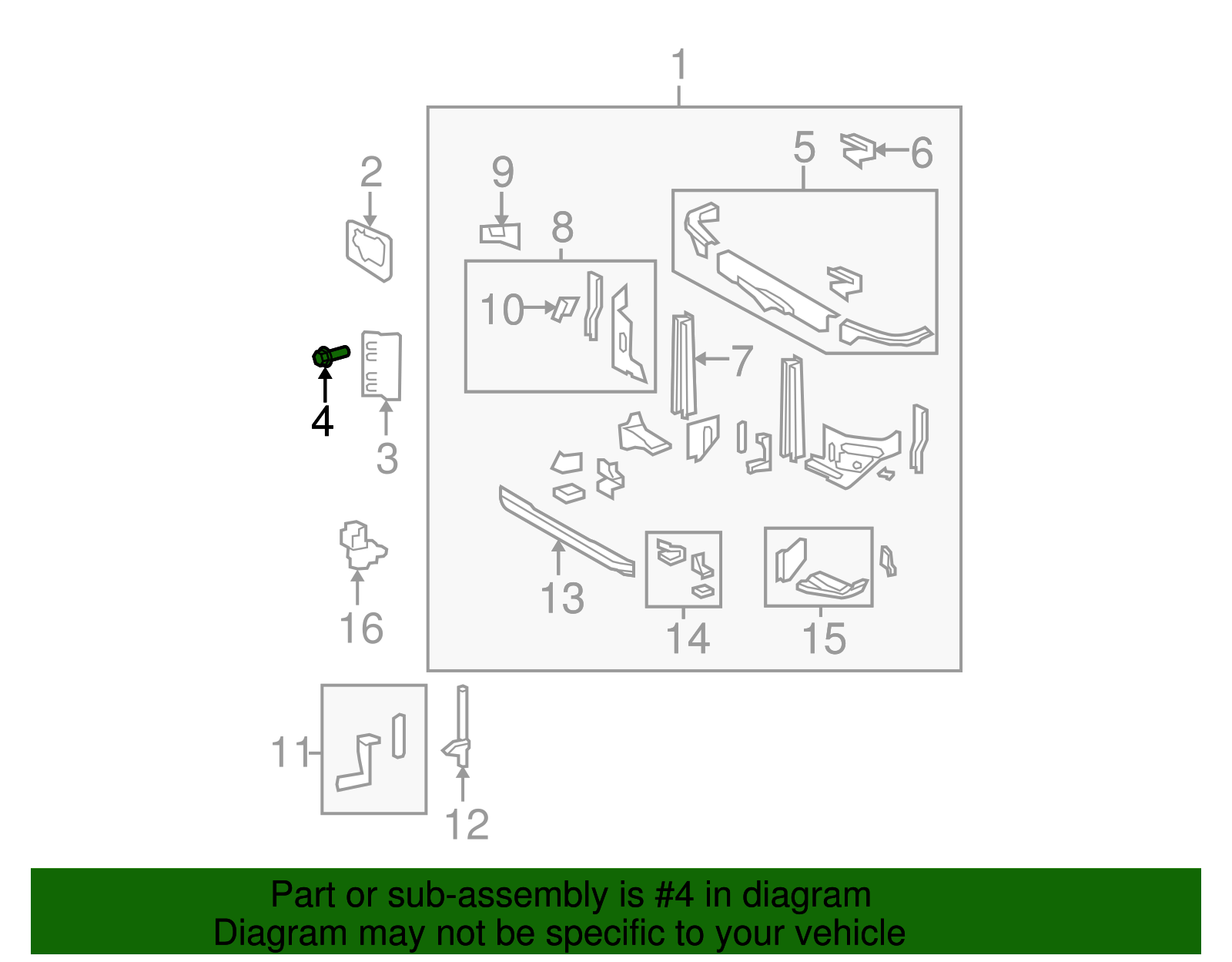 2002-2020 Toyota Fender Liner Clip 90467-07201 | OEM Parts Online