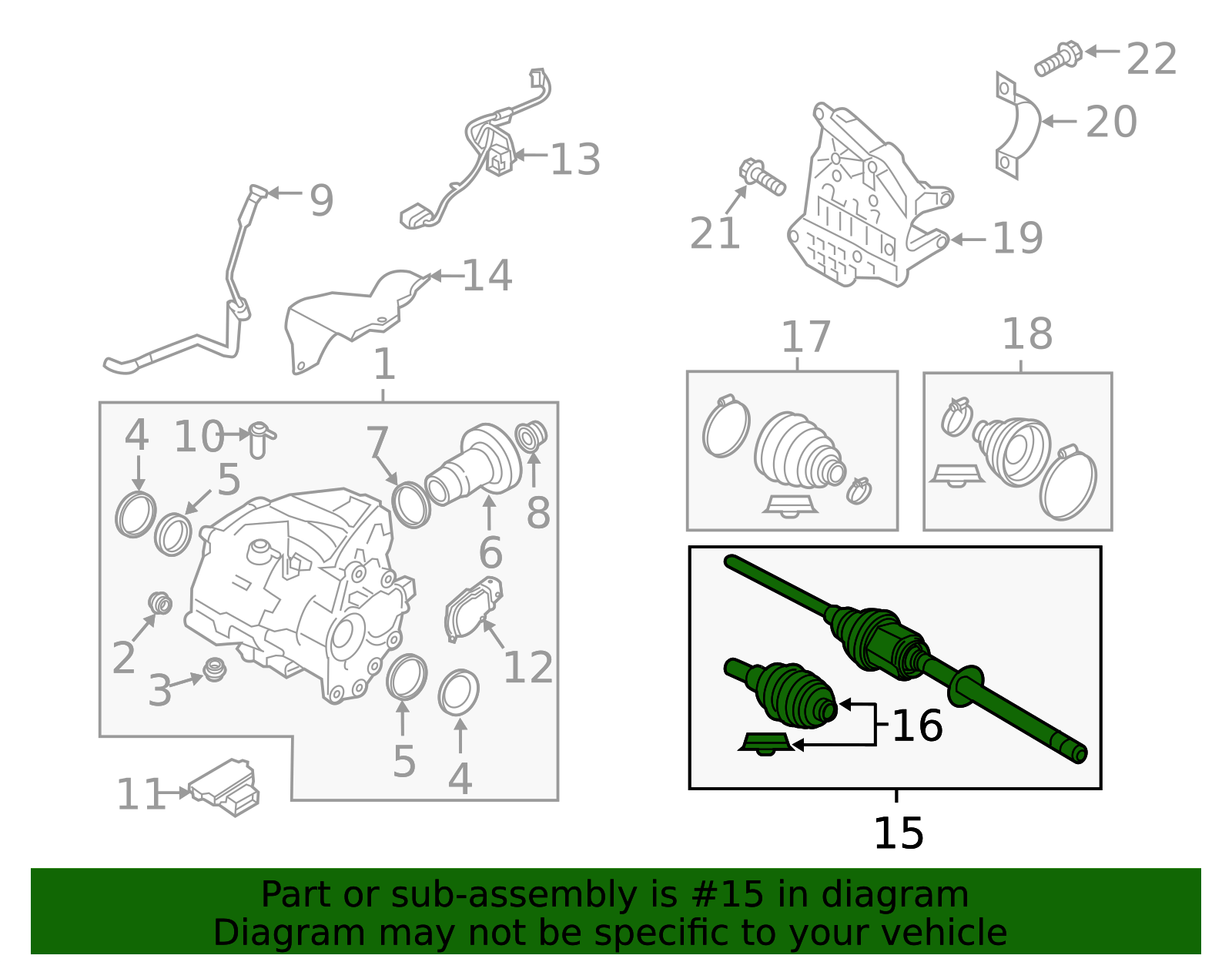 Genuine OEM Axle Assembly Part# LR180091 Fits 2018-2024 Land Rover: Up ...