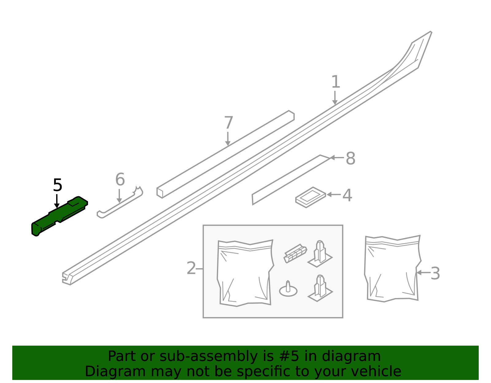 Audi Rocker Panel Molding Bracket 4G0853922B | AutoNation Parts