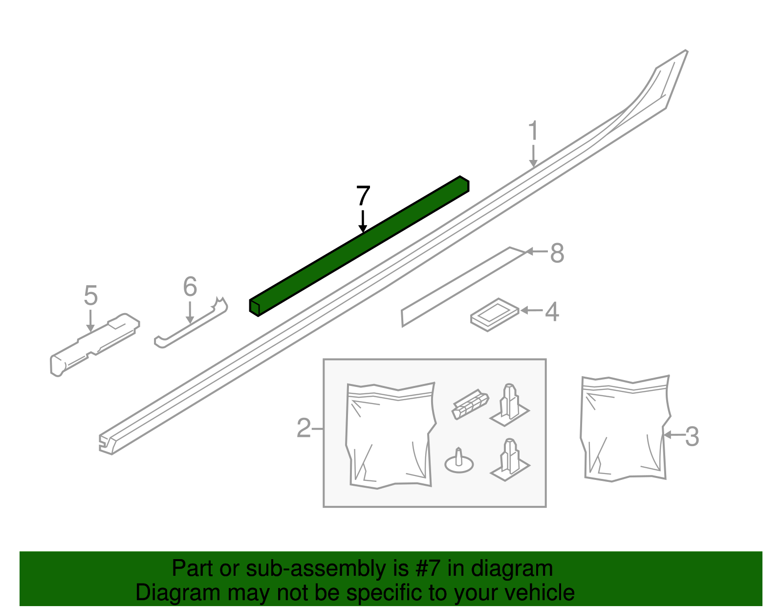 4G8-854-863-A - Rocker Panel Molding Insulator 2012-2018 Audi | Audi ...