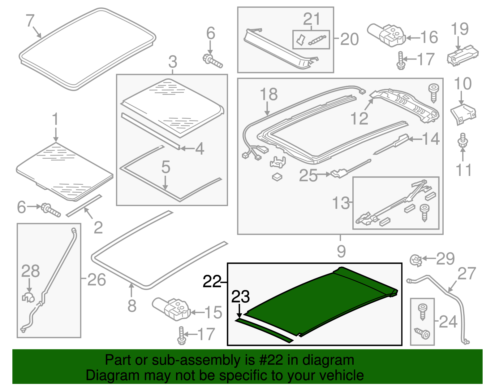 2012-2017 Volkswagen Touareg Sunshade 7P0-877-307-C-LE8 | VW Direct ...