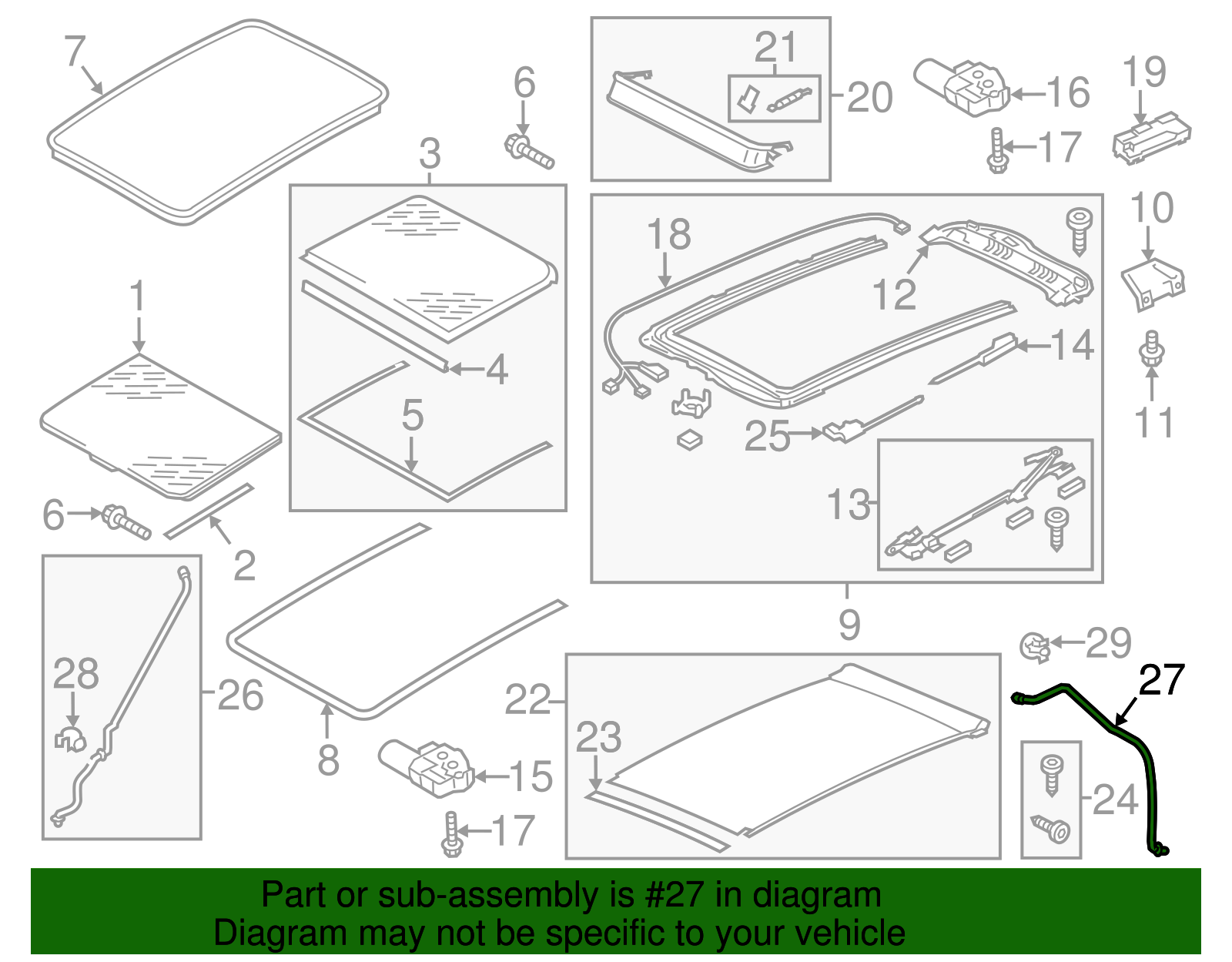 2011-2017 Volkswagen Touareg Drain Hose 7P6-877-233-A | vwpartscenter