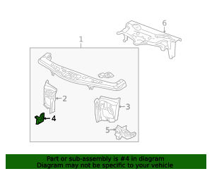 5480508 - Side Panel Bracket 2005-2009 GM | GM Parts Center