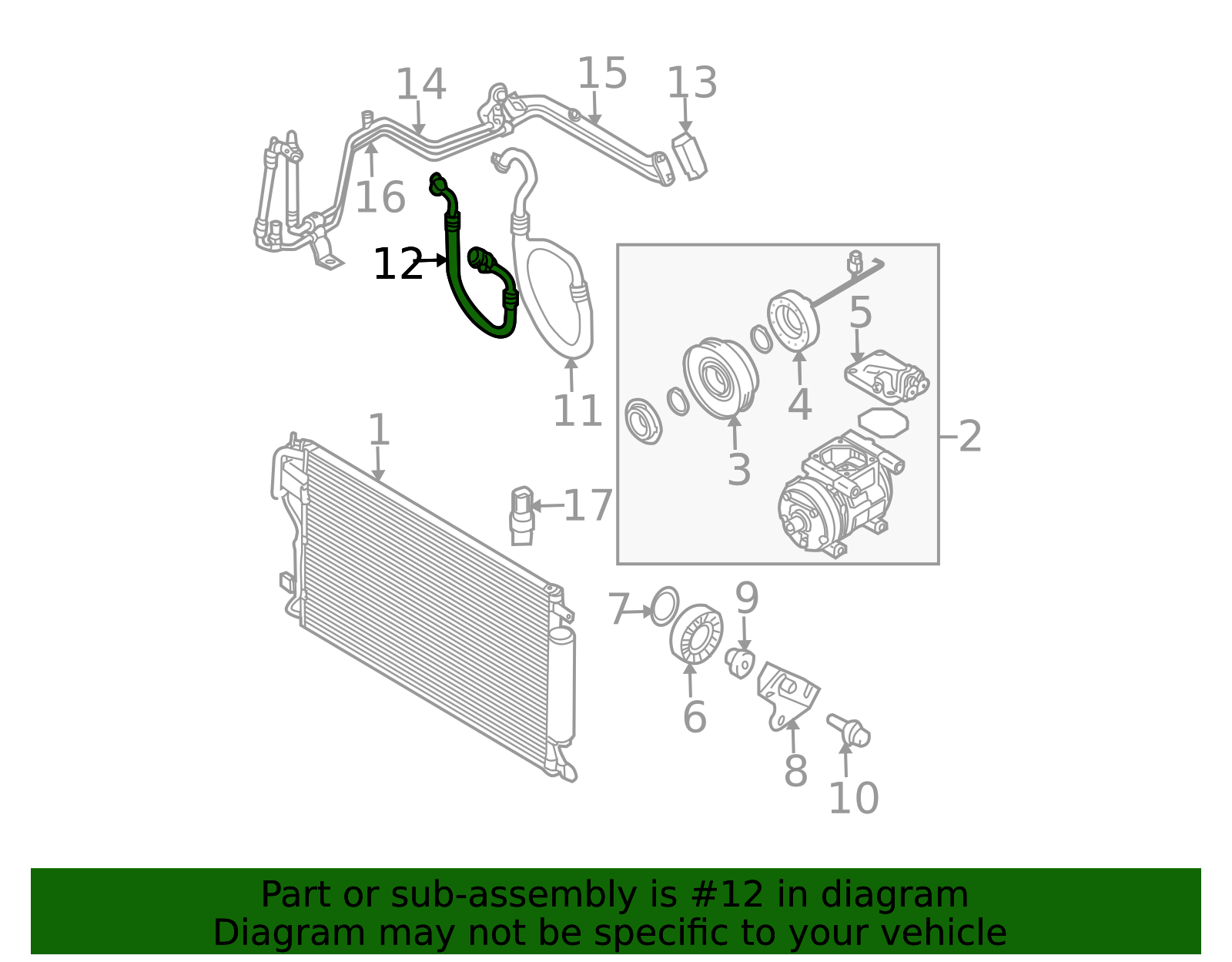 2005-2009 Hyundai Tucson Suction Hose 97763-2E100 | MotorMotor
