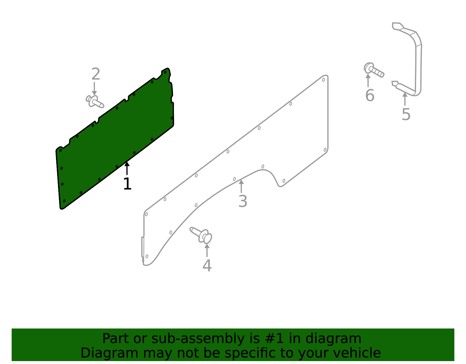 2012-2021 Nissan Interior Wall Panel - Rear Side - Upper Right-Hand ...