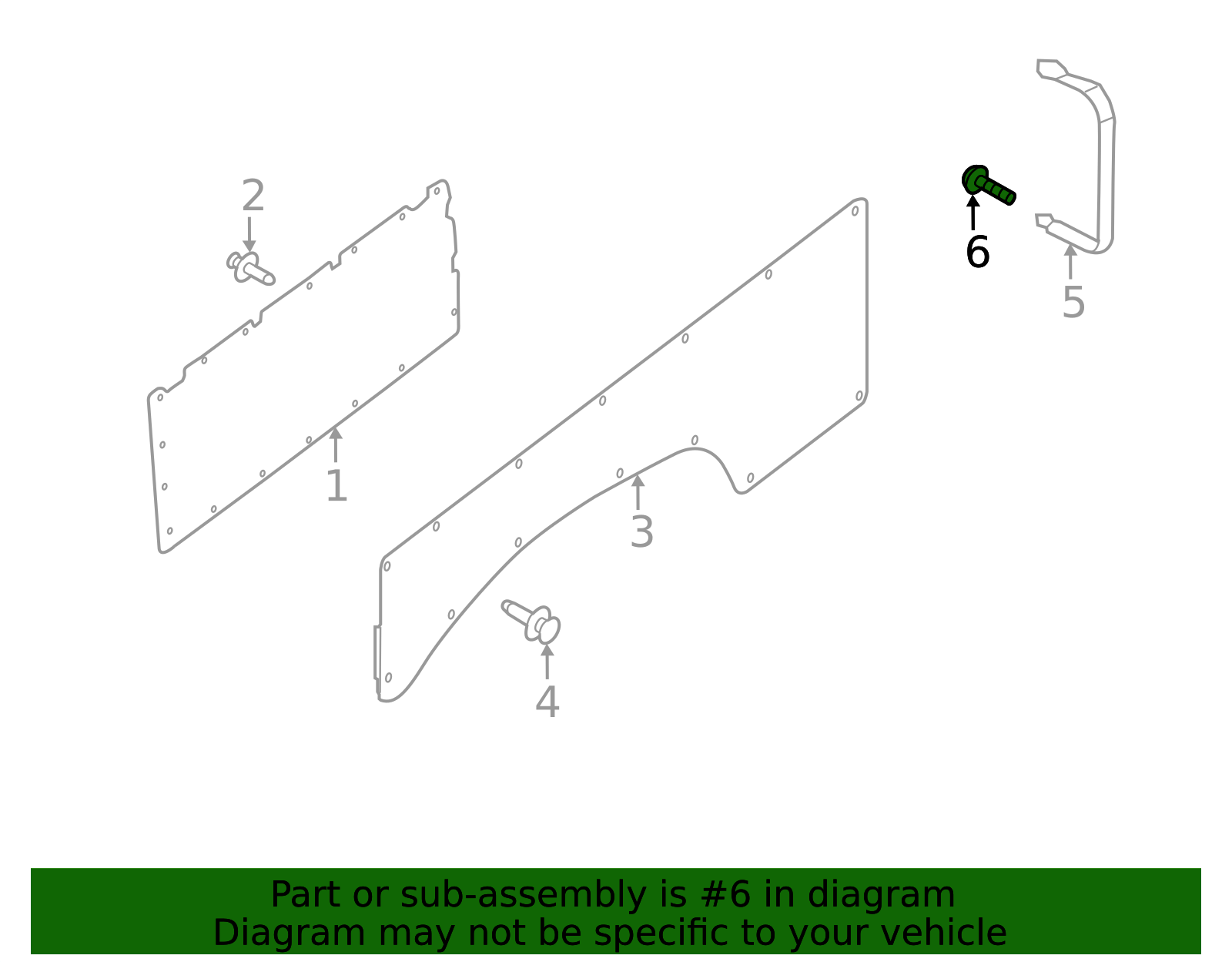 01121-N6241 - Grip Handle Bolt Official Nissan Parts Store