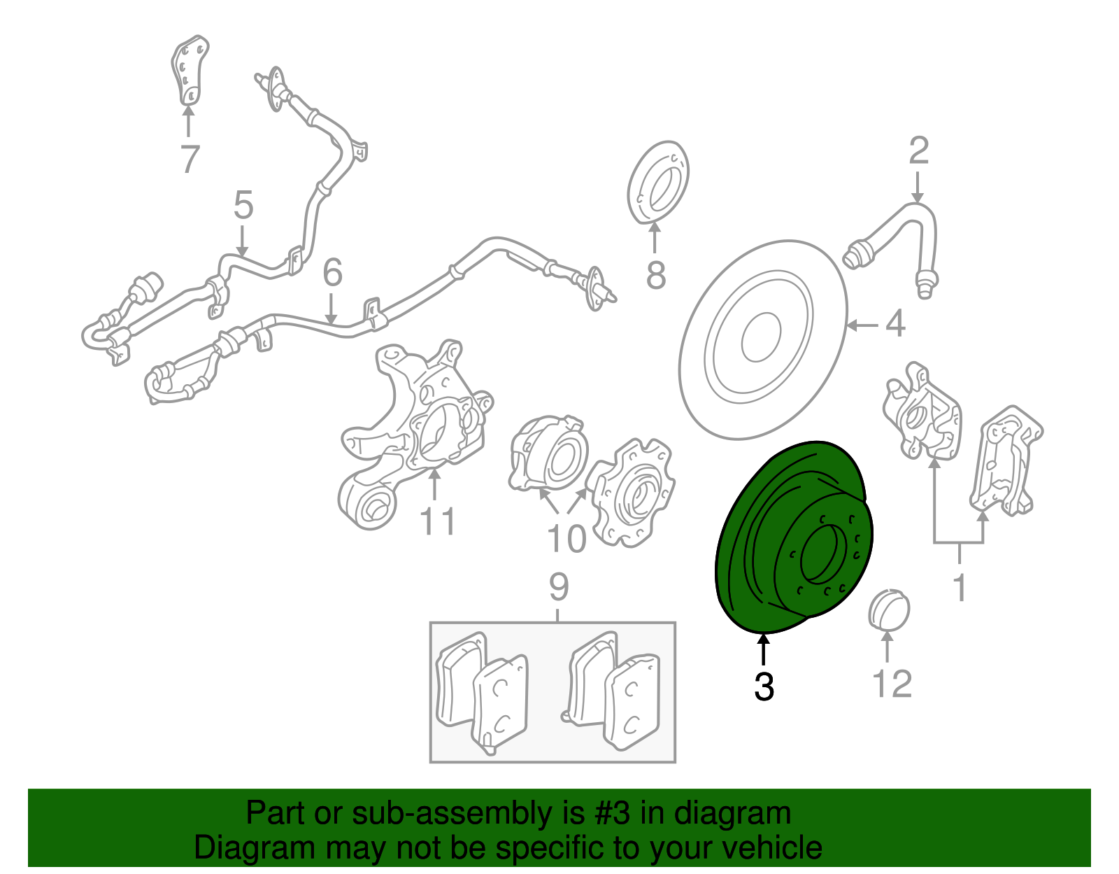 MR418067 - Rotor 2001-2006 Mitsubishi Montero | Mitsubishi Direct Parts