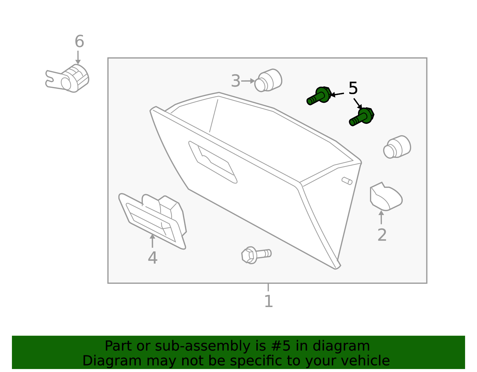 Genuine OEM Ford Part - Glove Box Latch Screw W710506-S424 | Genuine ...