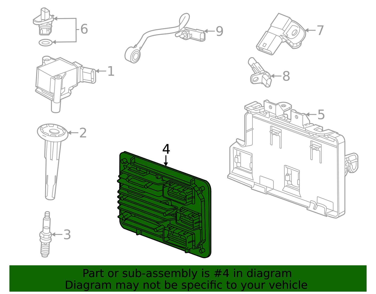 2021-2025 GM Engine Control Module (ECM) 12725787 | Courtesy Parts