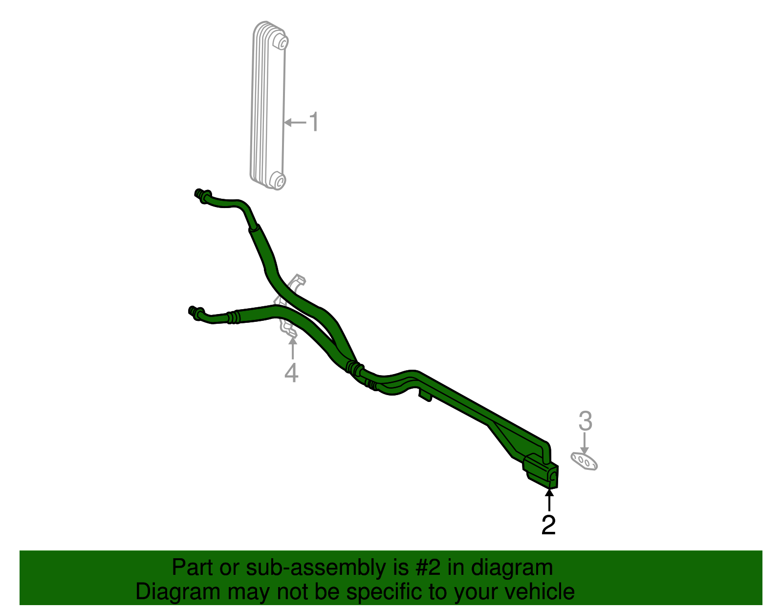 2007-2014 GM Hose (Replaces Part Number 20828695) 84828848 GM ...