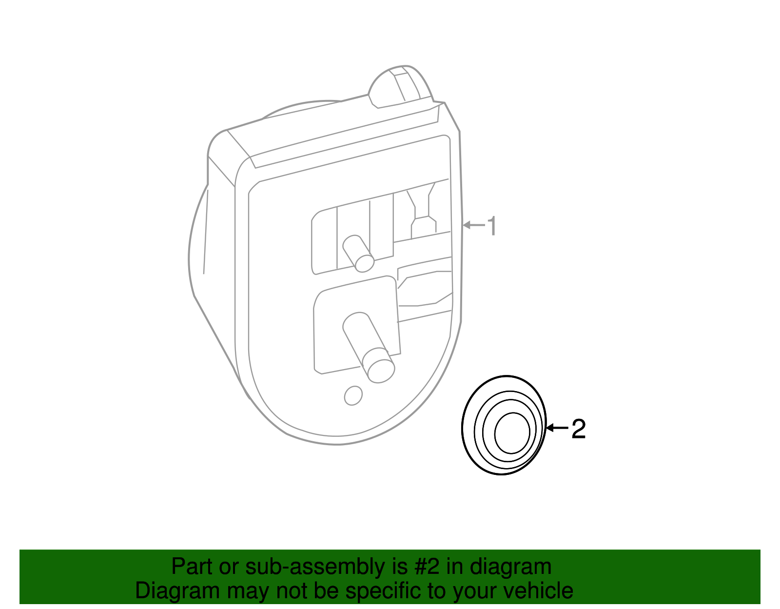 001-990-73-52 - Alarm Horn Nut 2012-2025 Mercedes-Benz | Mercedes-Benz ...
