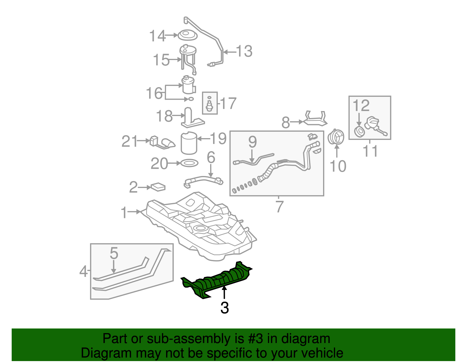 77631-06060 - 2007-2012 Toyota - Tank Shield | Toyota Parts Delivered