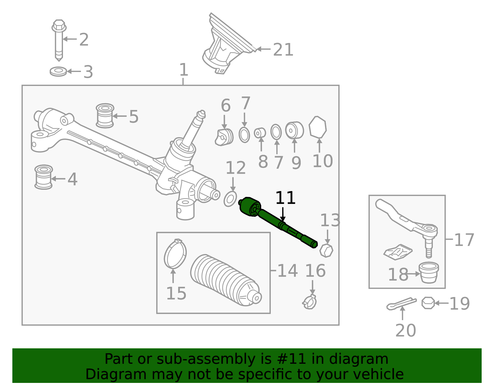 53010-T7A-003 - 2019-2022 Honda HR-V - End Rack | Genuine Honda Parts