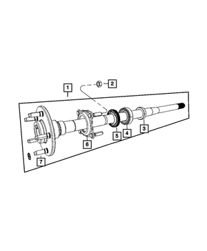 68003558AA - Axle Rear Shaft, Right 2007-2018 Jeep | The Official Mopar ...