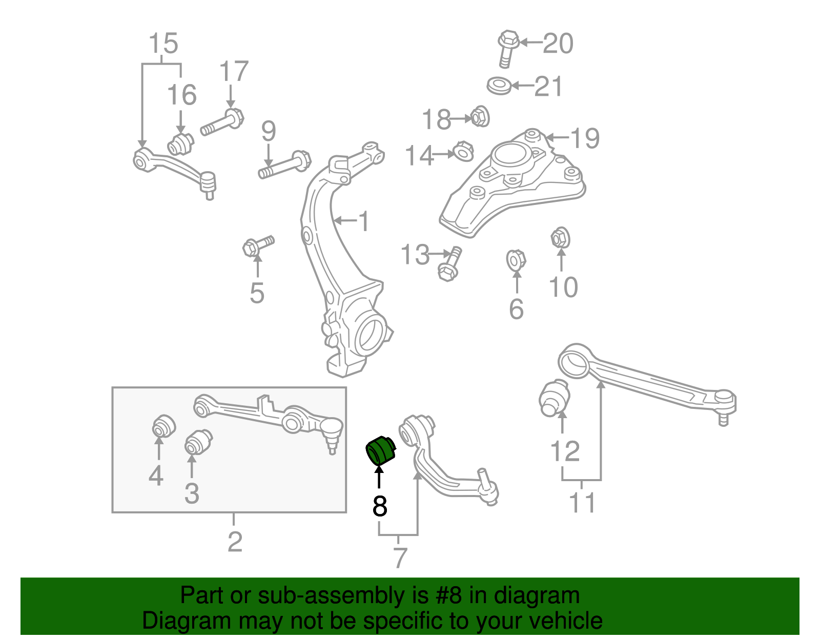4E0-407-183-H - Rear Lower Control Arm Bushing 2004-2014 Audi | Audi ...