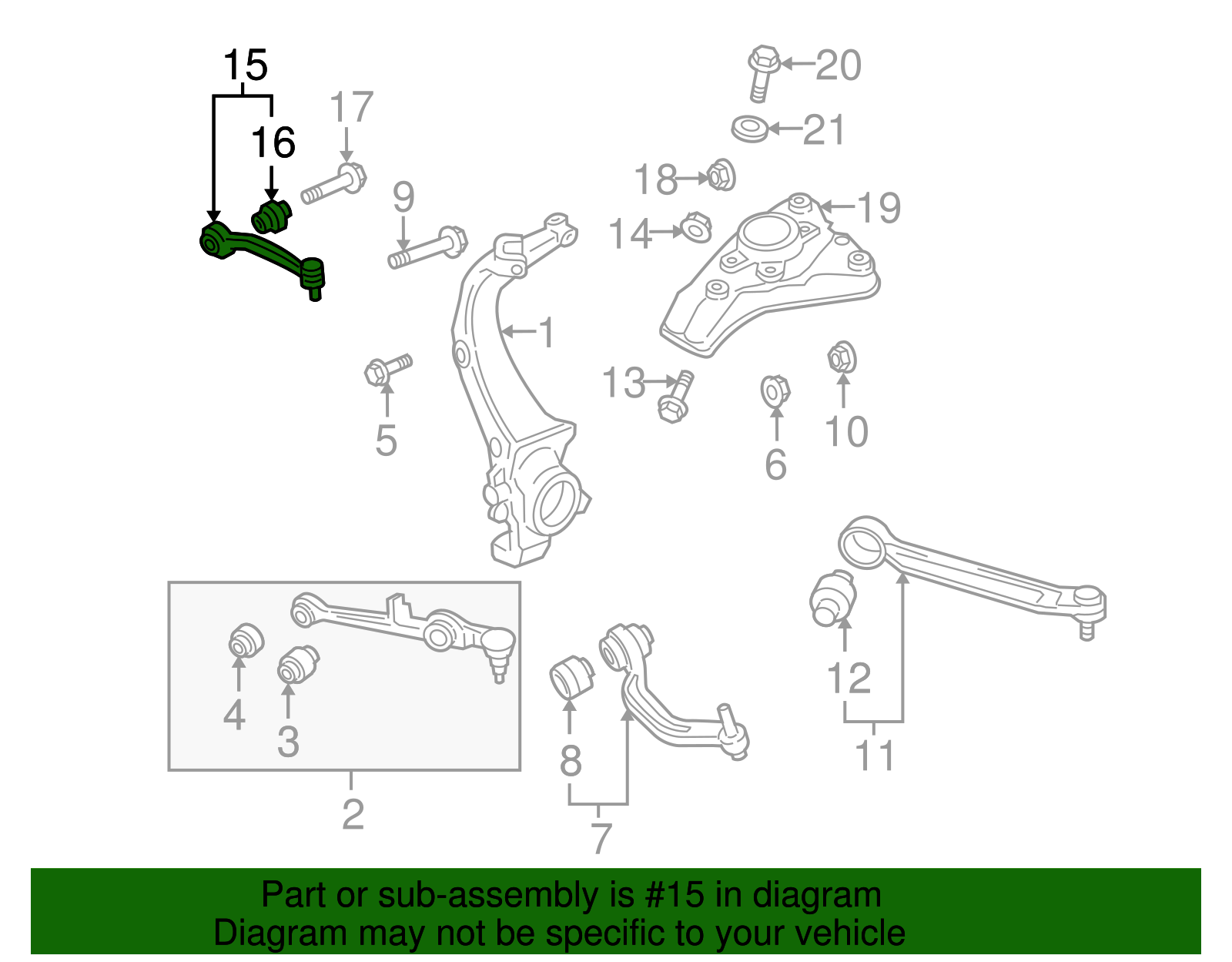 4E0-407-509-E - Rear Upper Control Arm 2004-2010 Audi | Audi OEM Parts Guy