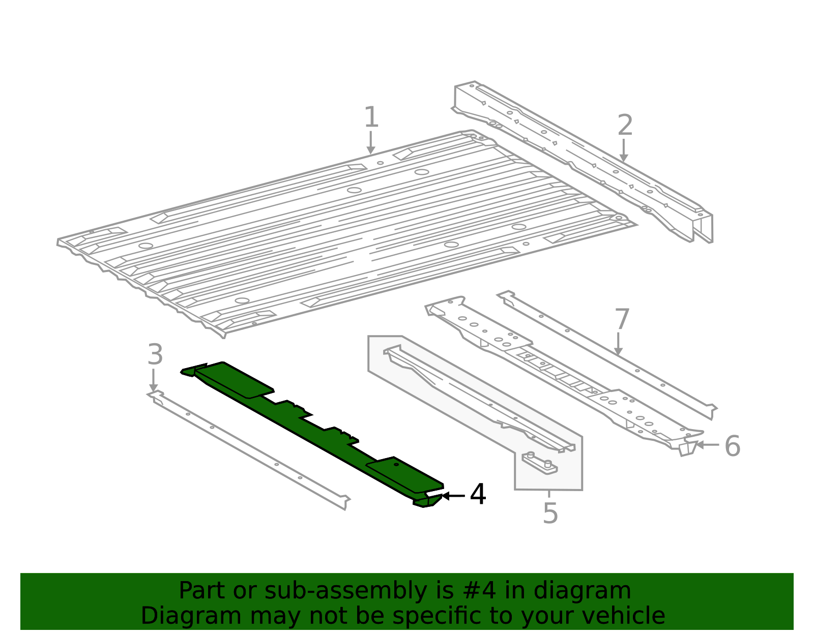 Genuine Official Toyota Cross Sill part# 65160-0C071 for Ourisman ...