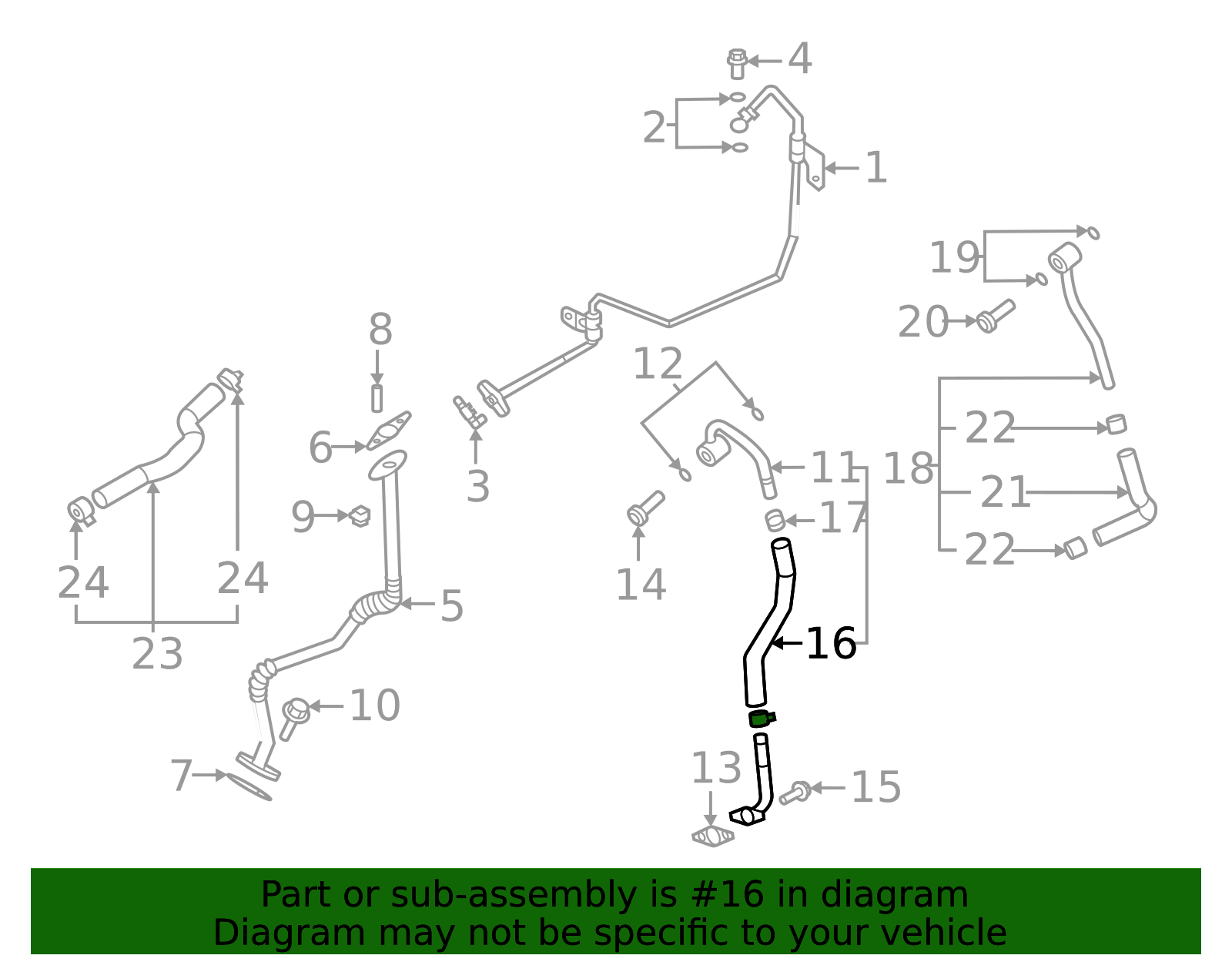 28252-2S300 - High-Quality Turbocharger Coolant Line for AutoNation Parts