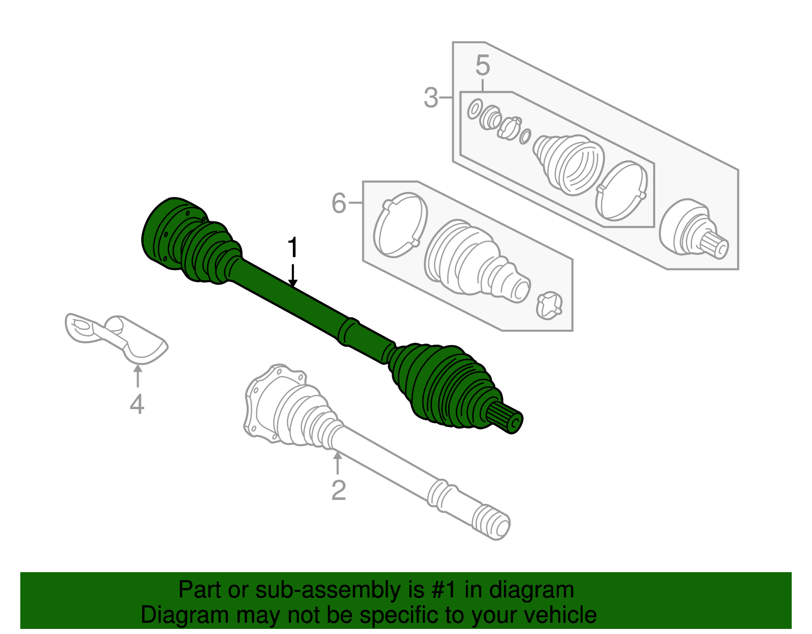 4D0-407-271-S - Cv Axle Assembly 1997-1999 Audi | Audi OEM Parts