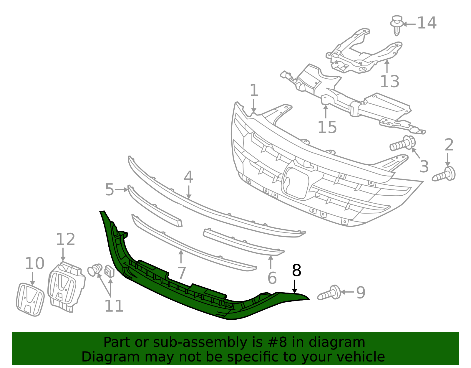 Grille Molding - Sleek OEM Front End Finish | AutoNation Parts