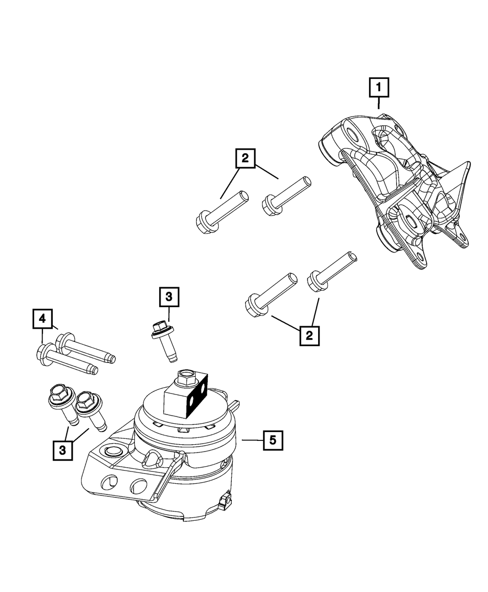 68483928AC - Engine Mount Isolator 2021-2024 Jeep Wrangler | The ...