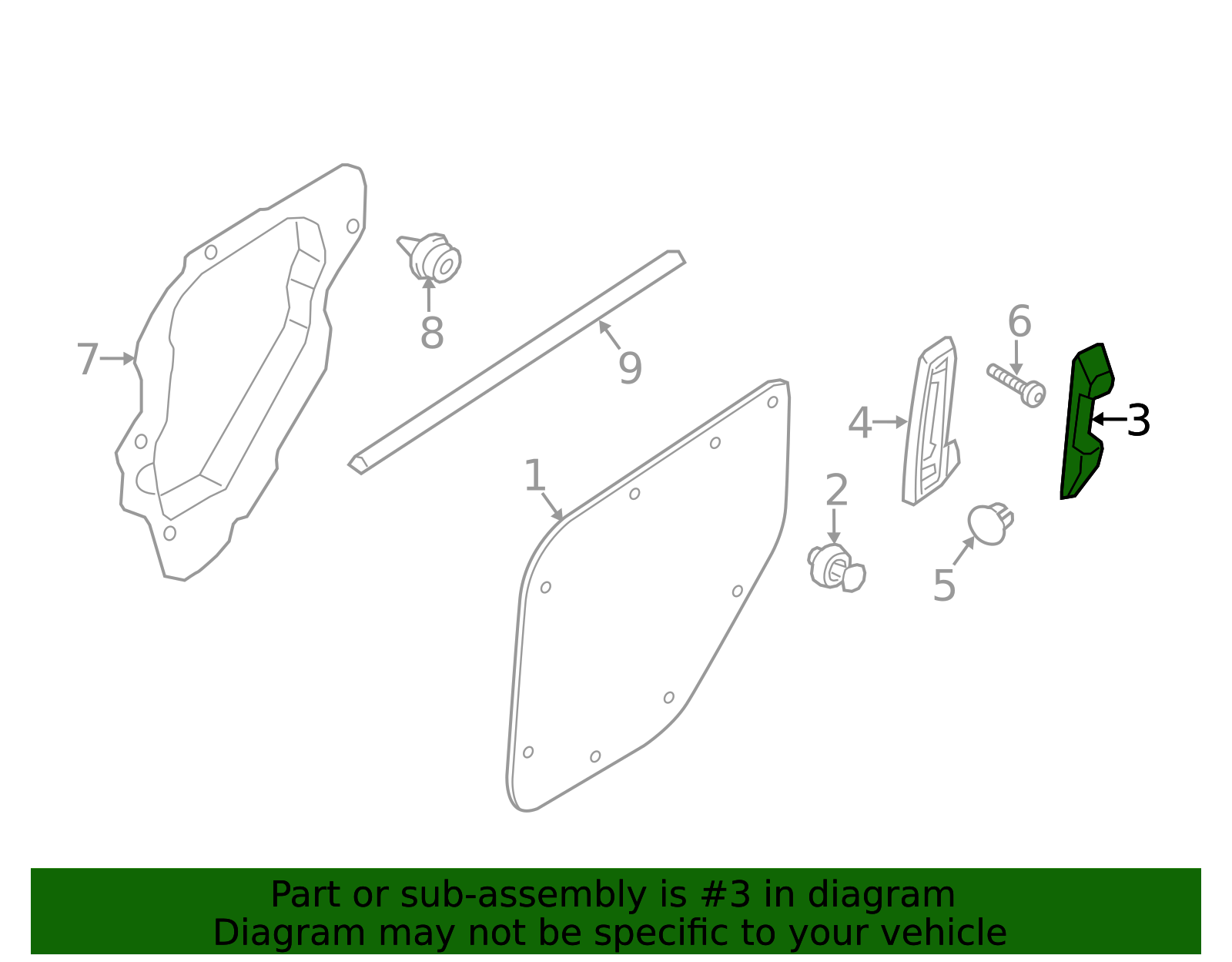 2014-2018 Ford Transit Connect Handle Bezel - Passenger Side (RH) DT1Z ...