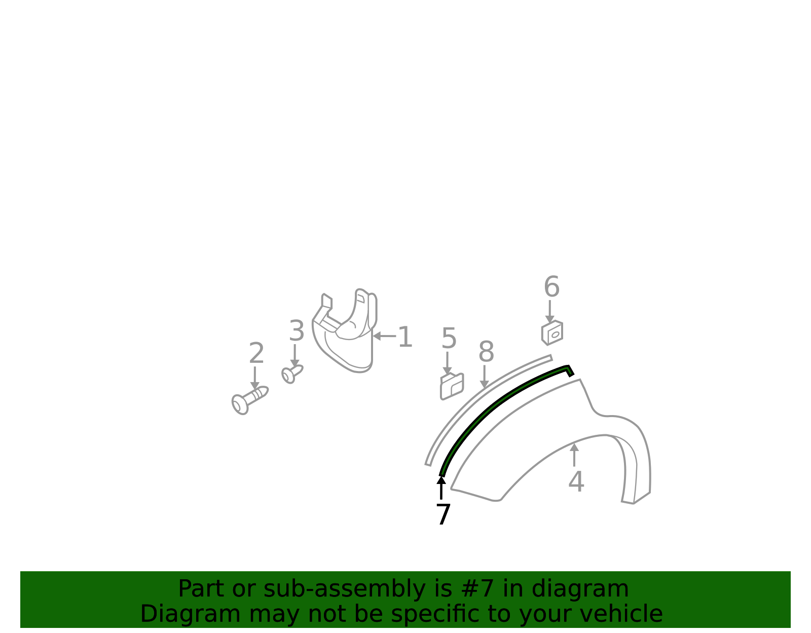 Hyundai - 87725-2EA00 - Cladding Tape - 2005-2009 Hyundai Tucson | OEM ...