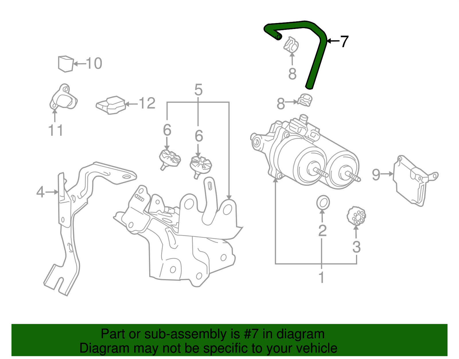 2010-2020 Toyota Brake Hydraulic Hose 90947-02F86 | Toyota Parts Center