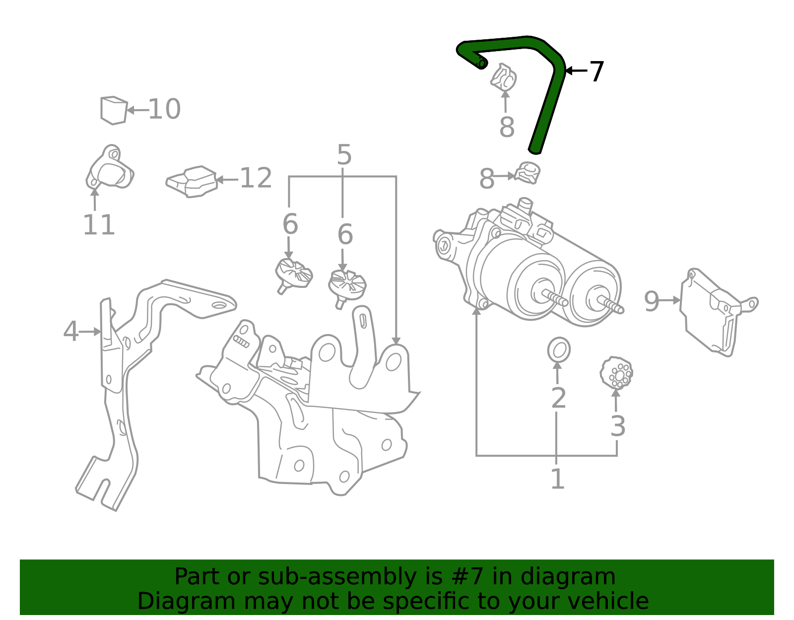 2010-2020 Toyota Brake Hydraulic Hose 90947-02F86 | Toyota Parts Center