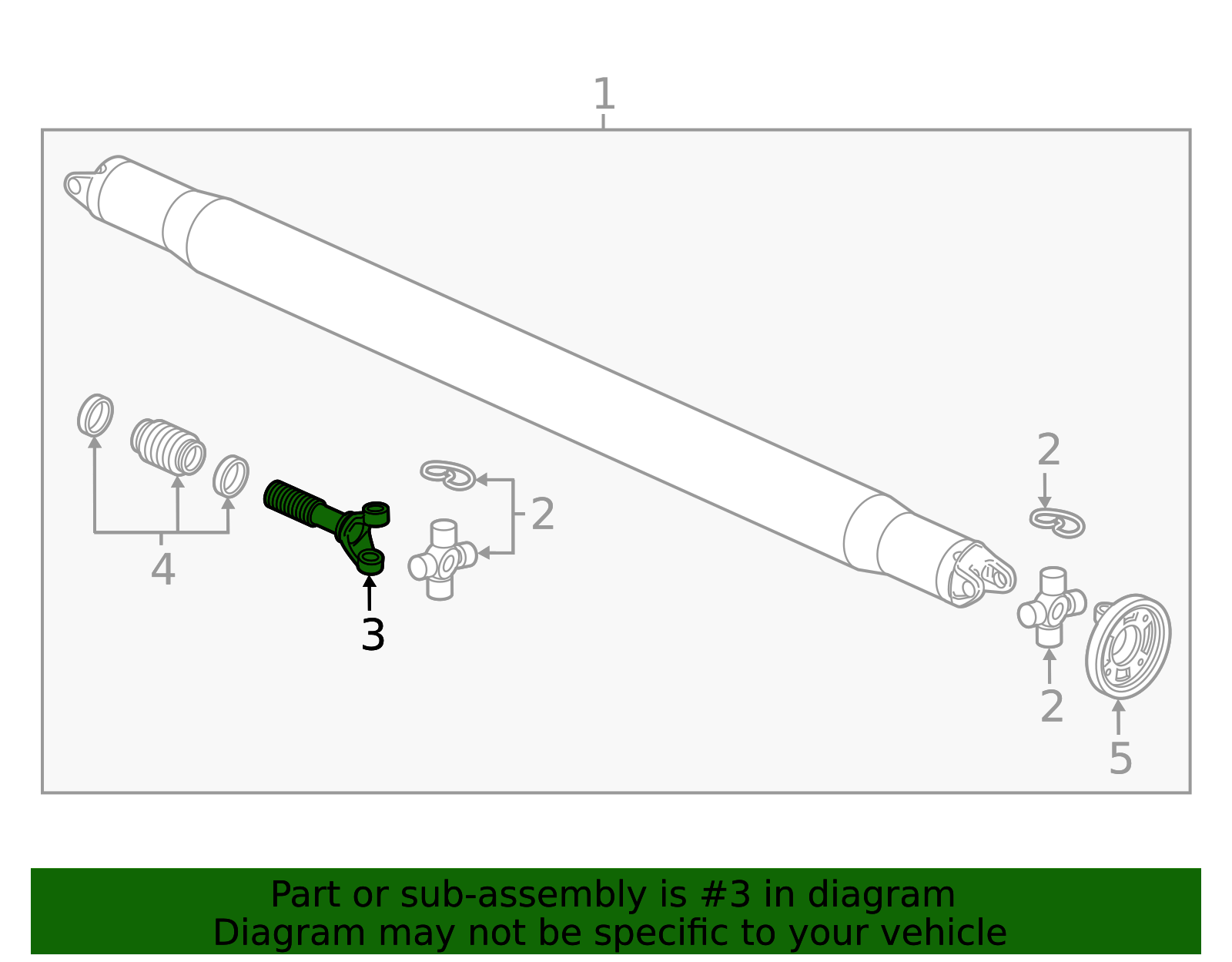 84389646 - Drive Shaft Front Slip Yoke 2019-2026 GM | GM Parts Center
