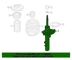 2015-2018 Volvo Suspension Strut 31408625 | OEM Parts Online