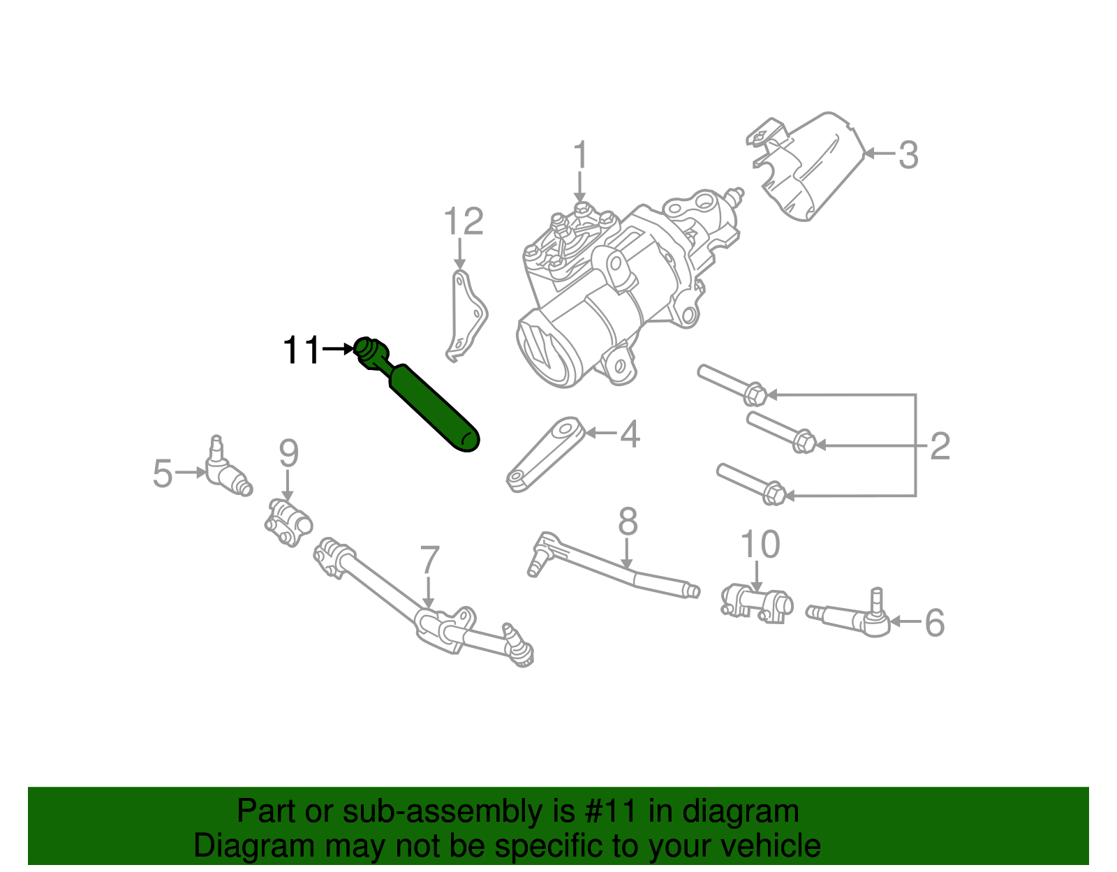 2011-2025 Ford Motorcraft™ Steering Damper ASH-866168 | Awesome Parts Ford