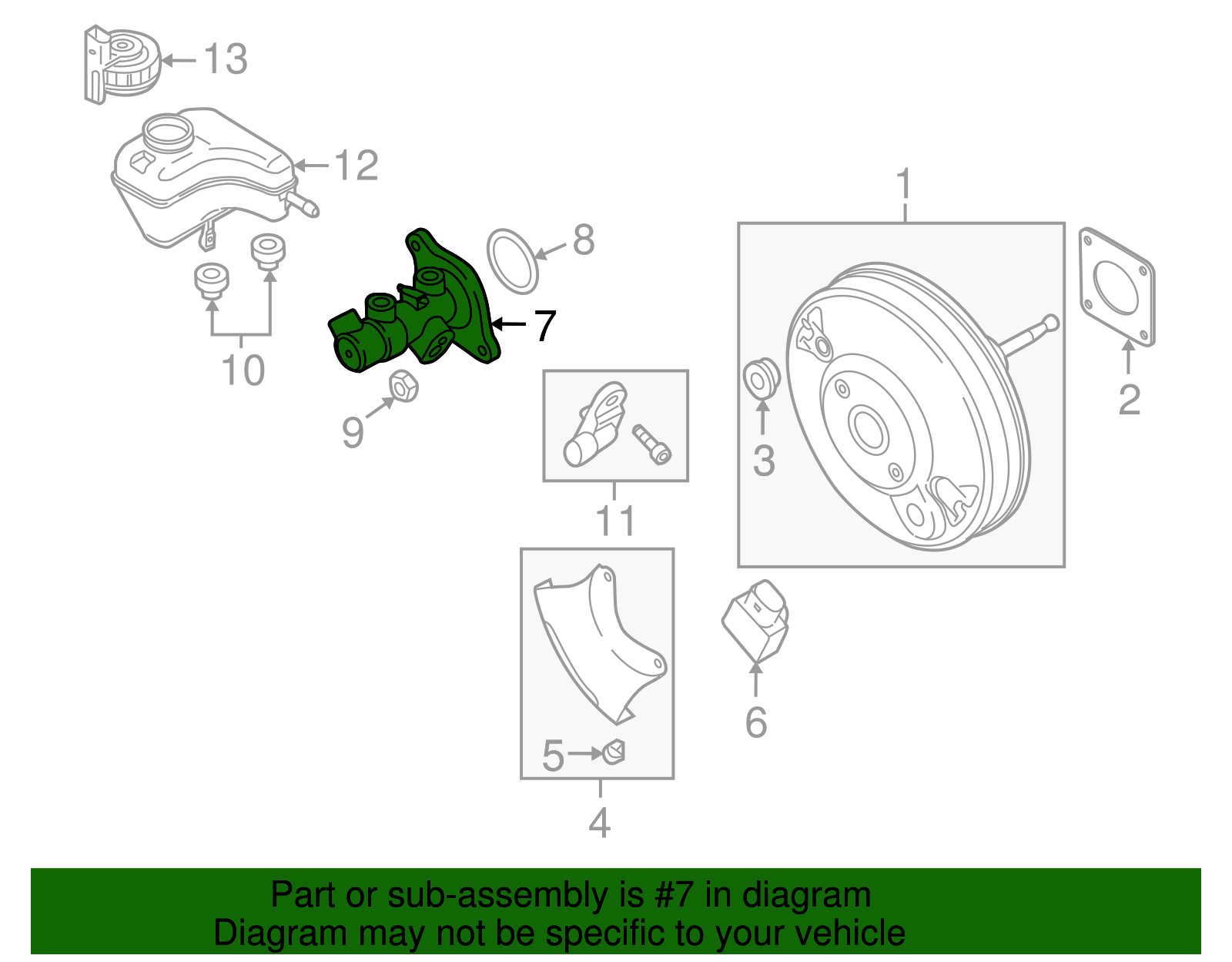 8J1-611-021-E-REP - Master Cylinder 2008-2015 Audi | Audi OEM Parts Guy