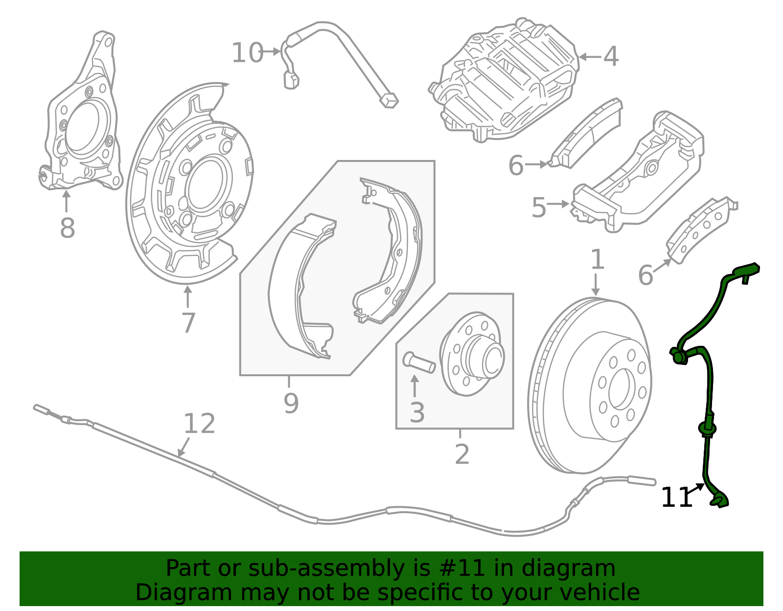 2015-2019 GM Rear Wheel Speed Sensor 84051224 | OEM Parts Online