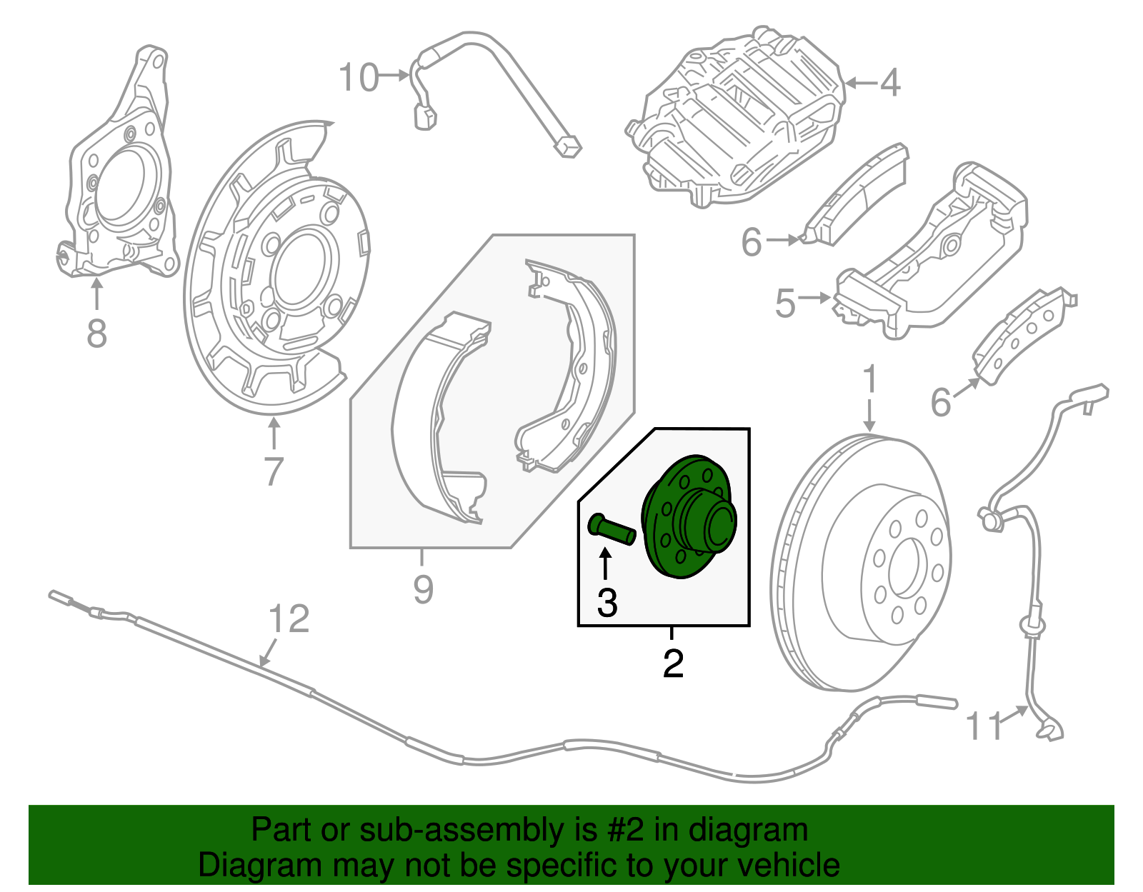 2011-2019 GM Rear Wheel Hub with Wheel Studs 23455948 | Capital Chevy Parts