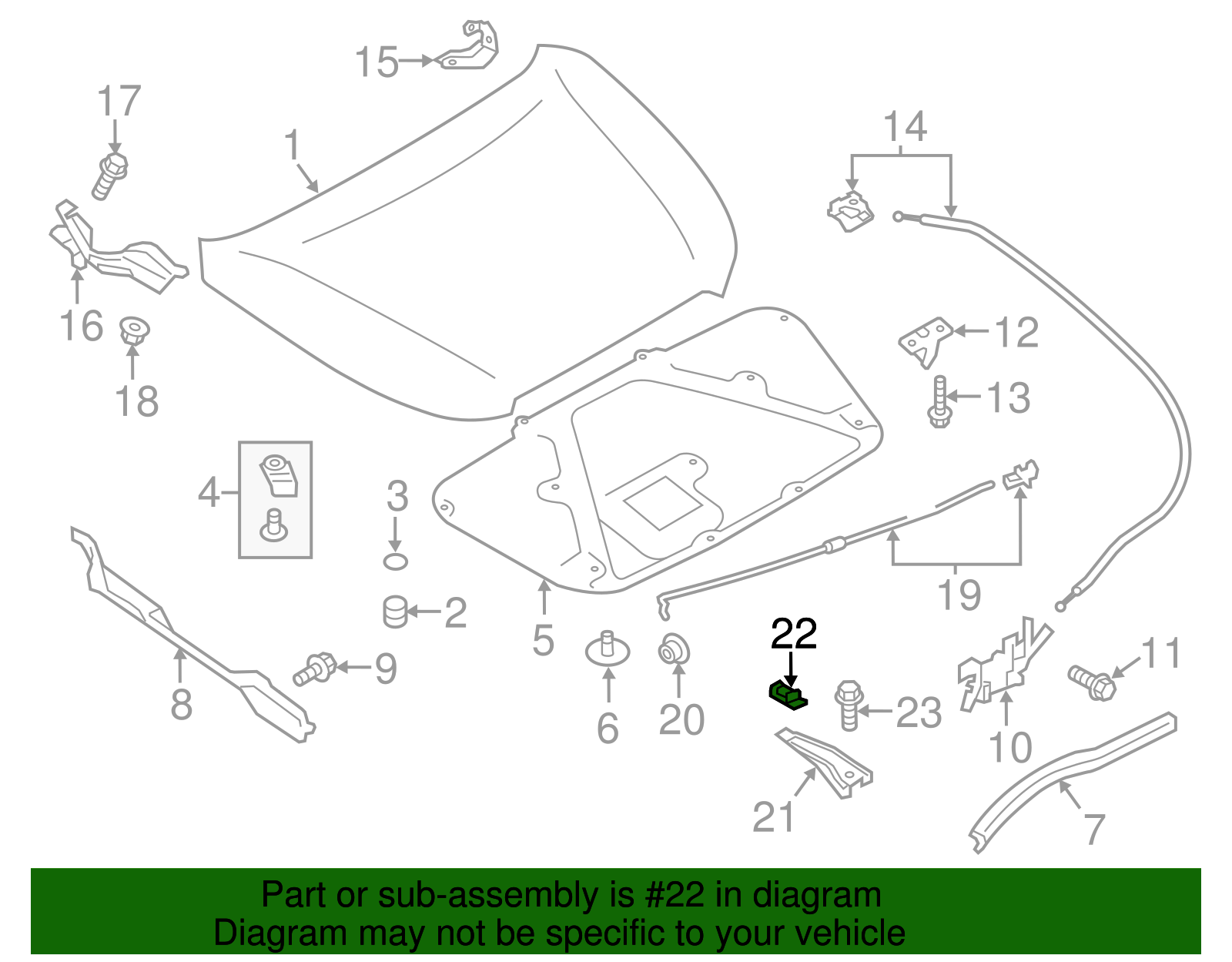 2012-2025 Subaru Bracket Clamp 57255AG000 | Subaru Parts Store