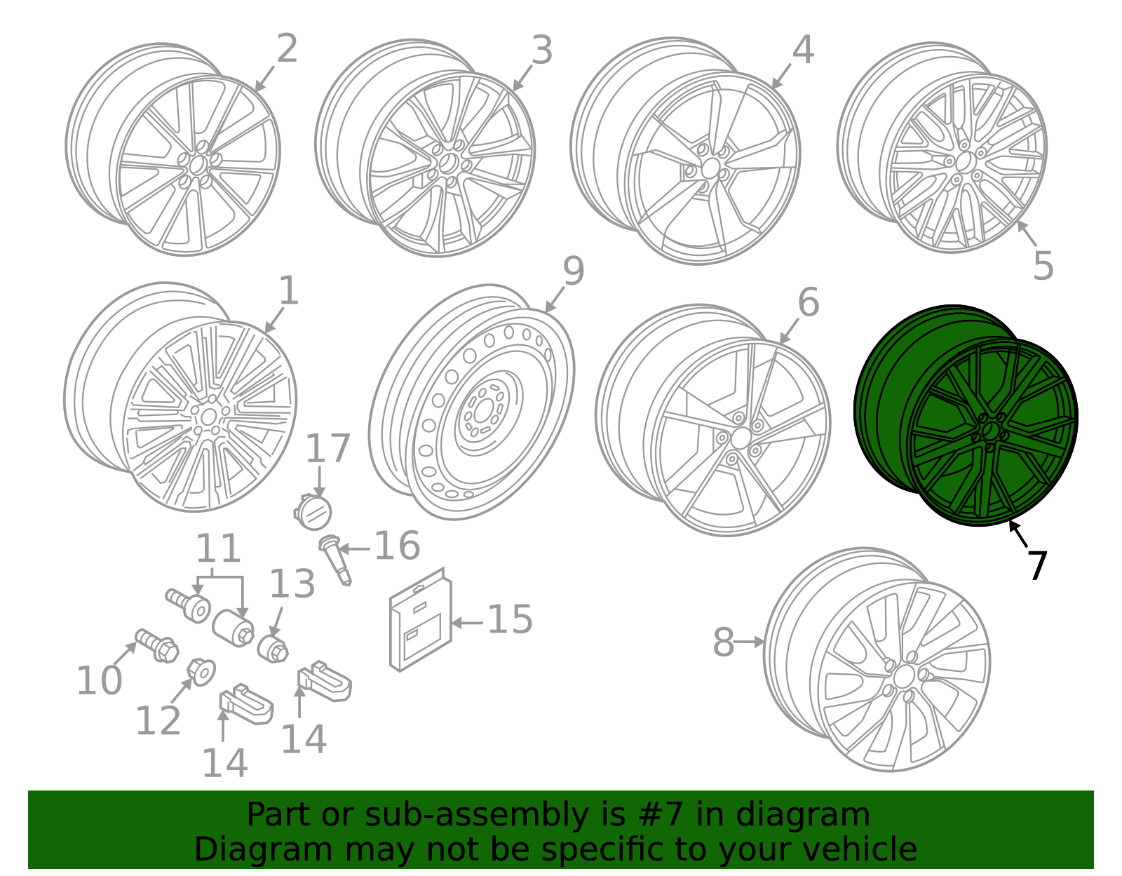 8W0-601-025-HK - Wheel, Alloy 2021-2024 Audi | Audi OEM Parts Guy